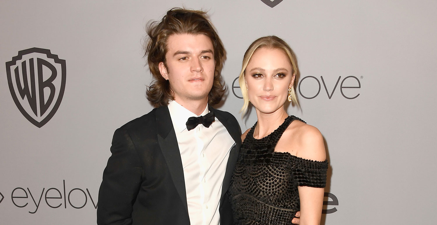 Maika Monroe & Joe Keery Make It a Date Night at Golden Globes 2018 ...