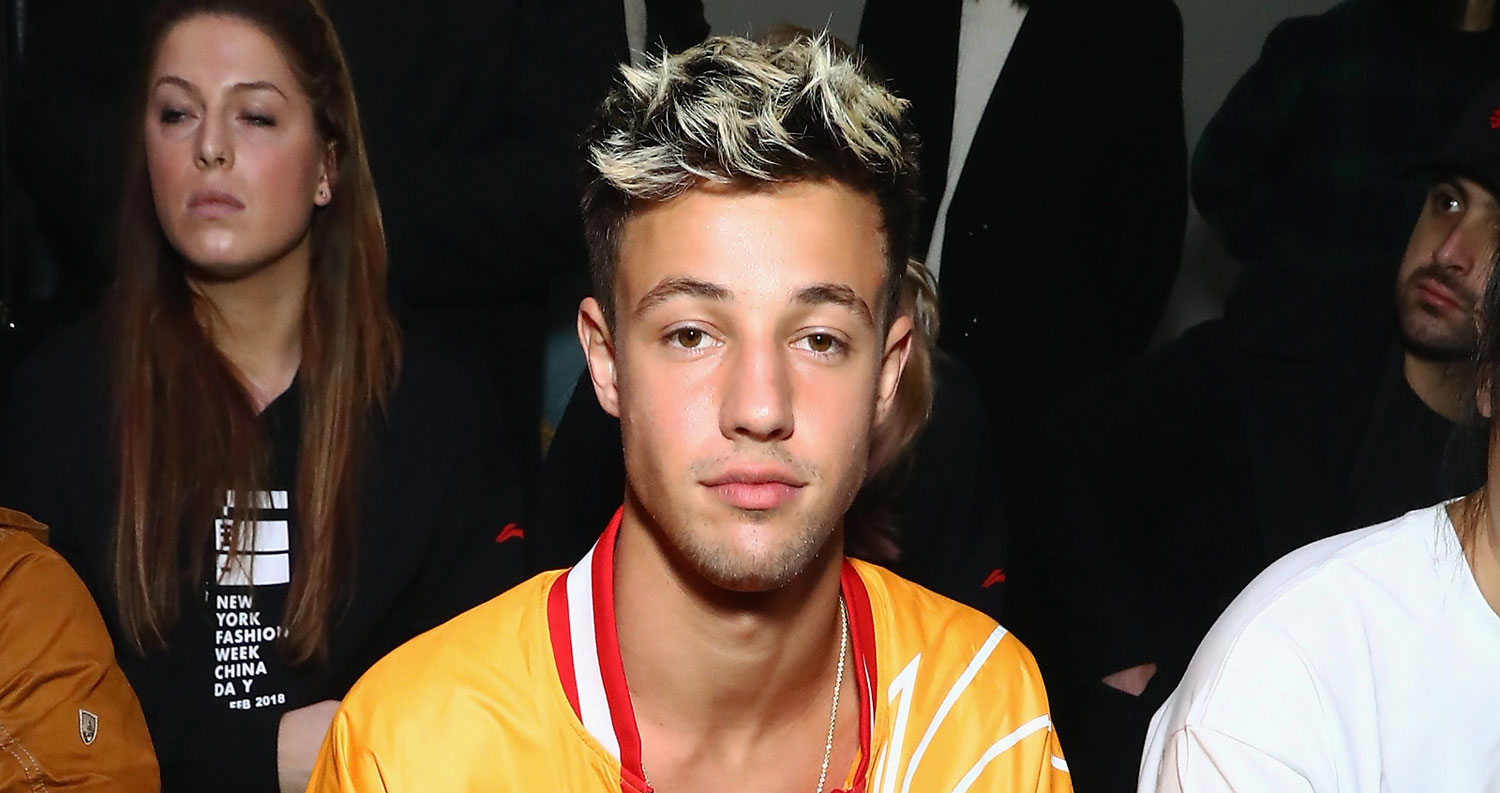 Cameron Dallas Sits Shirtless In Front Row at Li-Ning NYFW Show | 2018 ...