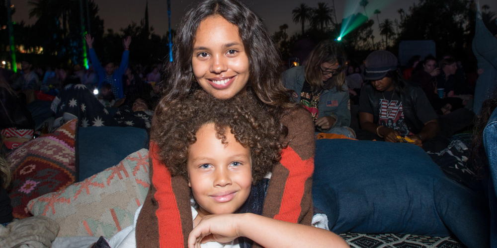 Alisha Boe Brings Little Brother to Cinespia ‘Spirited Away’ Screening ...