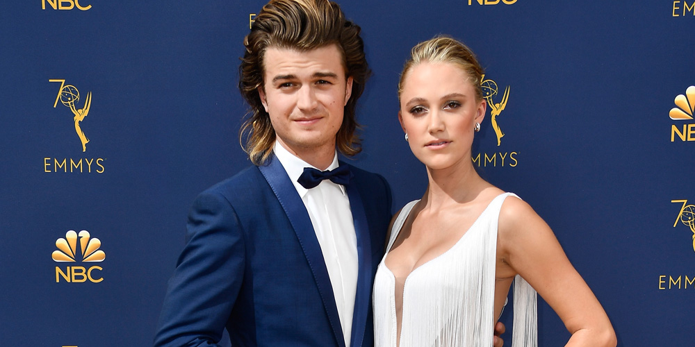 Joe Keery & Maika Monroe Make One Stunning Couple at Emmy Awards 2018 ...