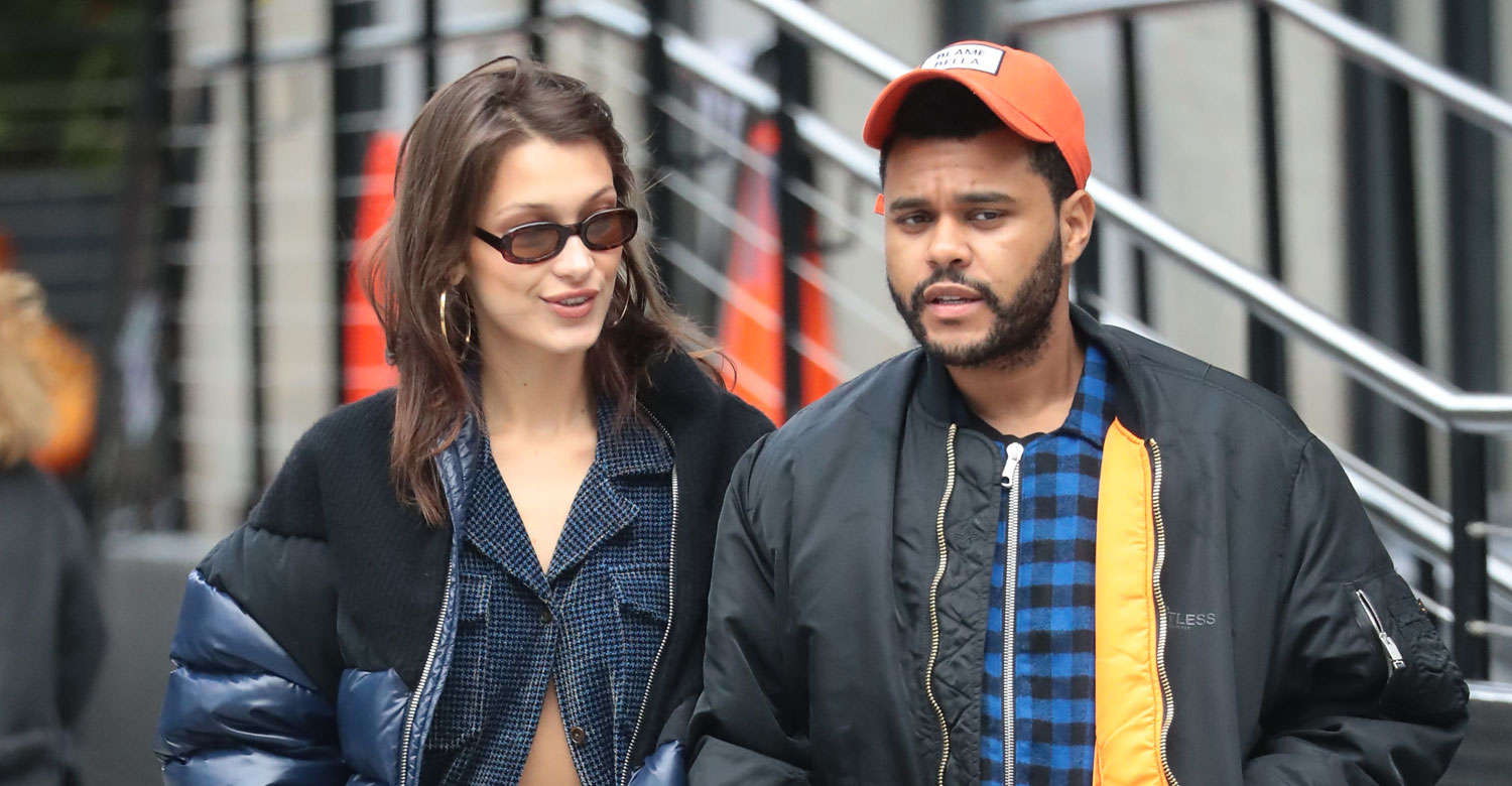 The Weeknd Wears ‘Blame Bella’ Hat While Stepping Out With Bella Hadid ...
