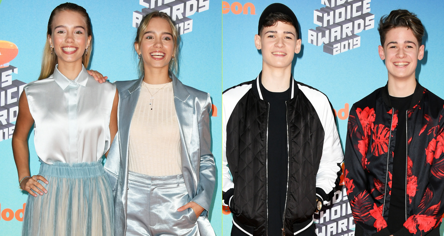 Lisa & Lena Join Max & Harvey & Nick Social Squad at Kids’ Choice ...
