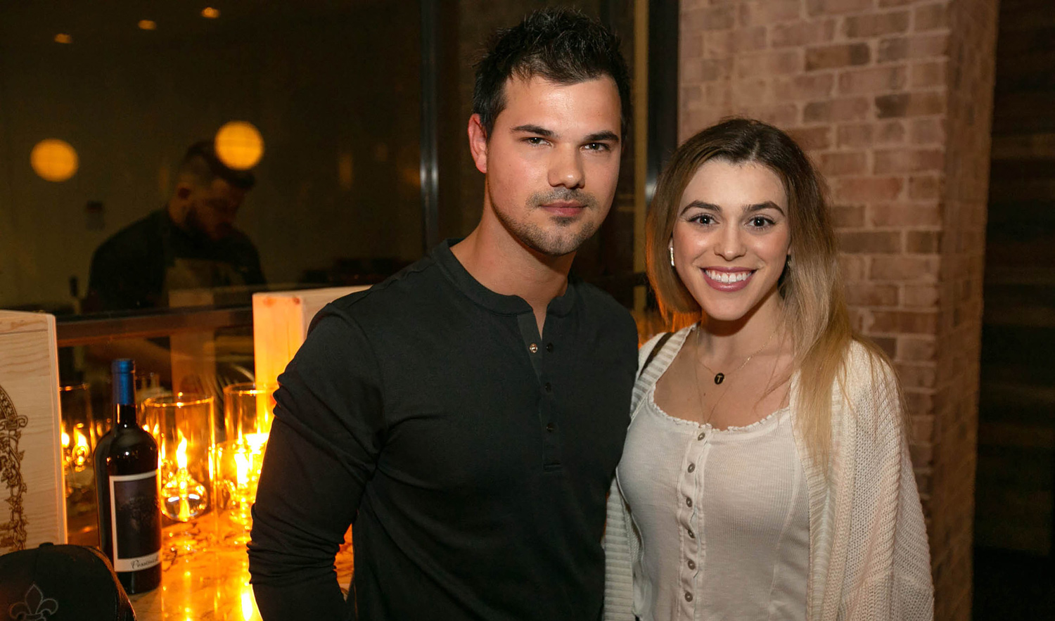 Taylor Lautner & Tay Dome Couple Up for Dinner Date | Taylor Dome ...