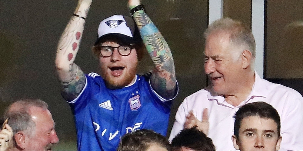 Ed Sheeran Catches an Ipswich Town Football Game After Divide Tour ...