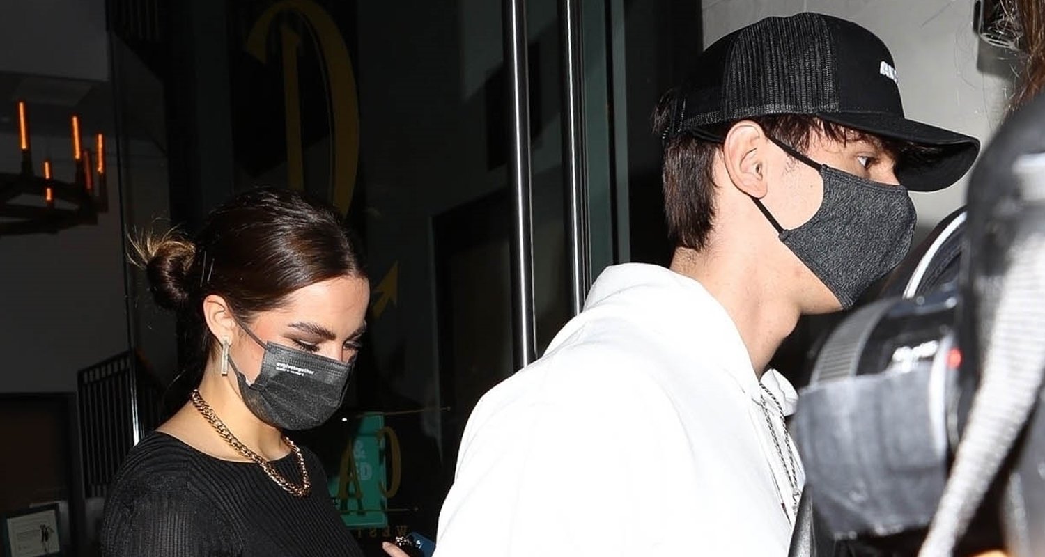 Addison Rae & Bryce Hall Share a Kiss After Leaving Dinner With Friends ...