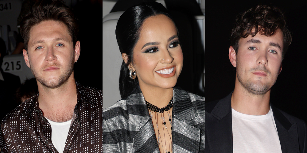 Niall Horan, Becky G & Jonah Hauer-King Sit Front Row at Emporio Armani ...