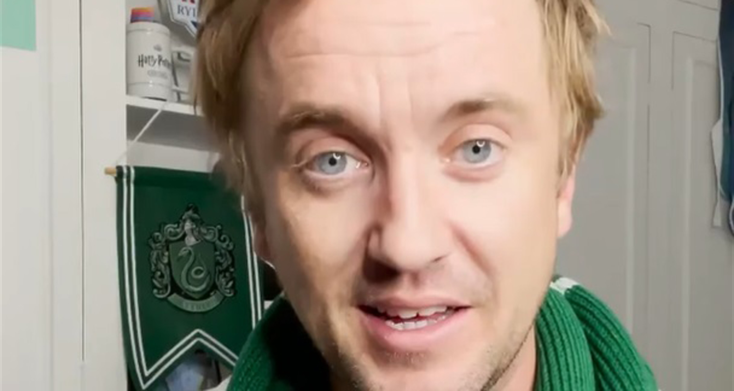 Tom Felton Does Sorting Challenge For ‘Harry Potter’ 20th Anniversary ...