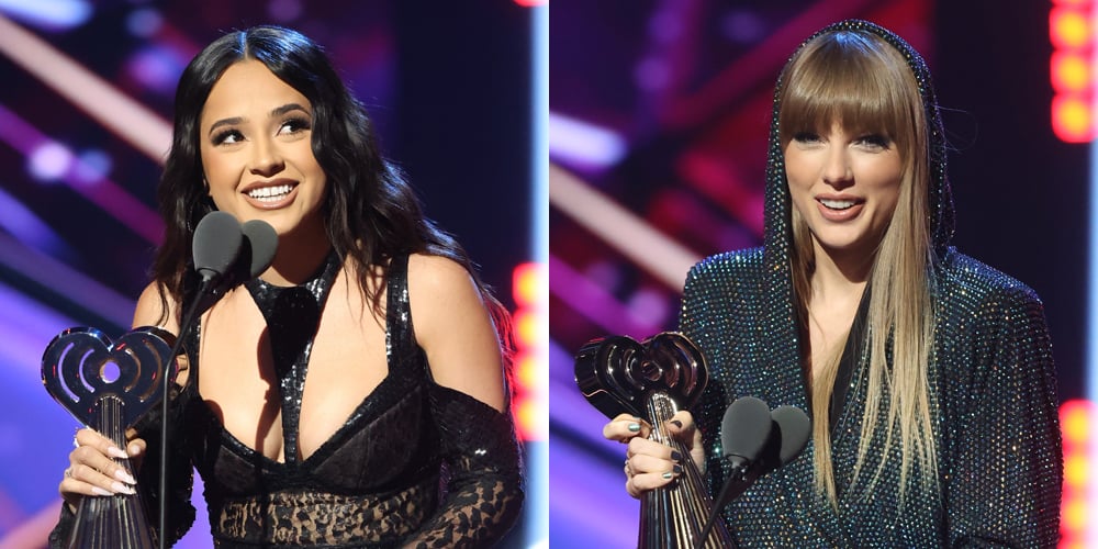 Becky G & Taylor Swift Pick Up Wins at iHeartRadio Music Awards 2023 | Alex Warren, Becky G ...