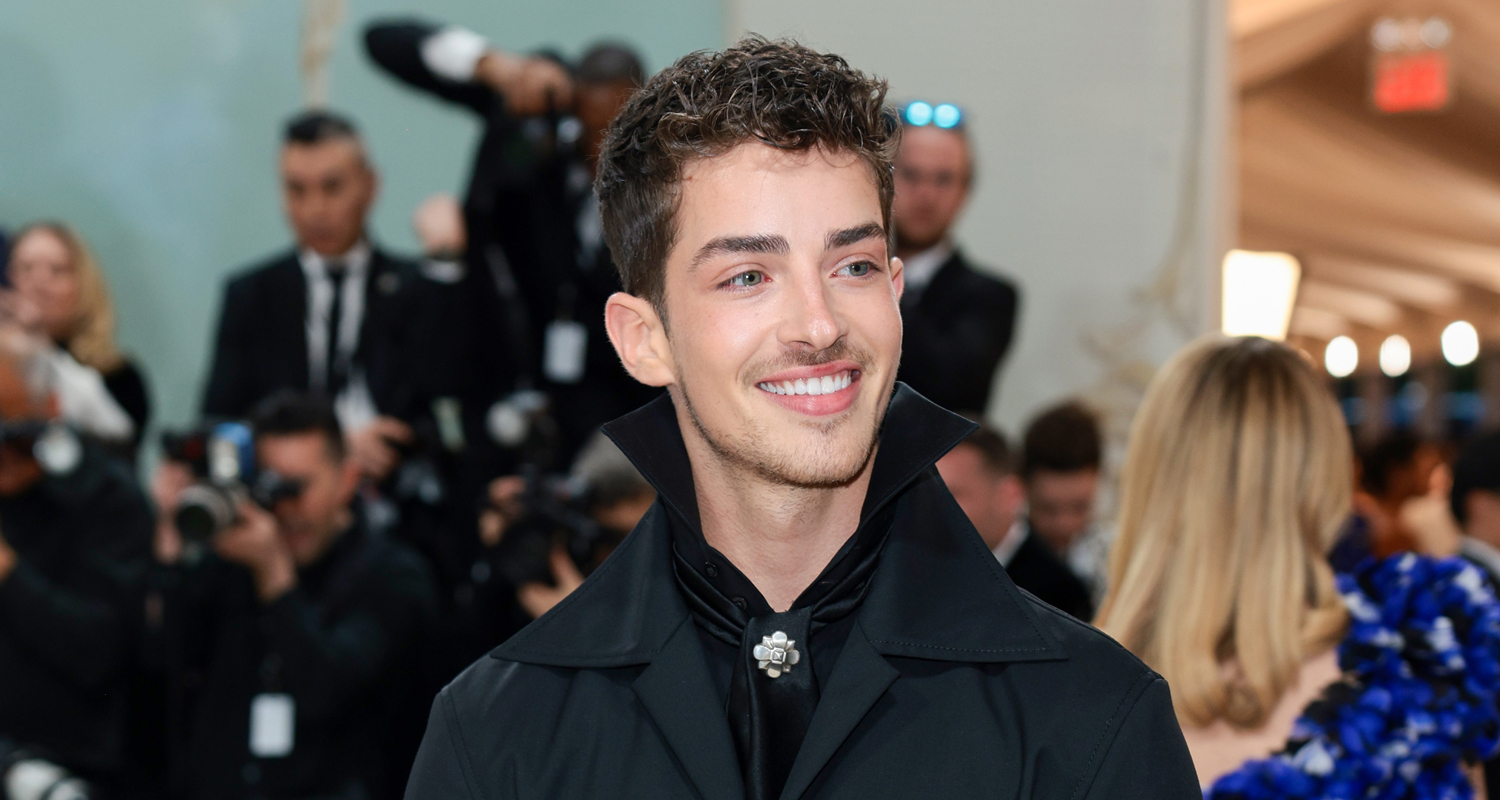Manu Rios Shows Off Perfect Smile at Met Gala 2023 | 2023 Met Gala ...
