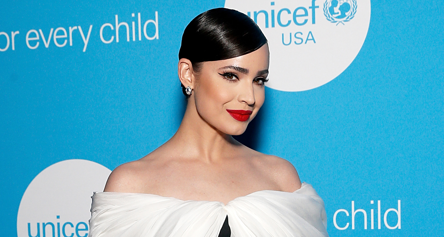 Sofia Carson Glams Up In Black & White Gown to Host UNICEF Gala 2023 ...