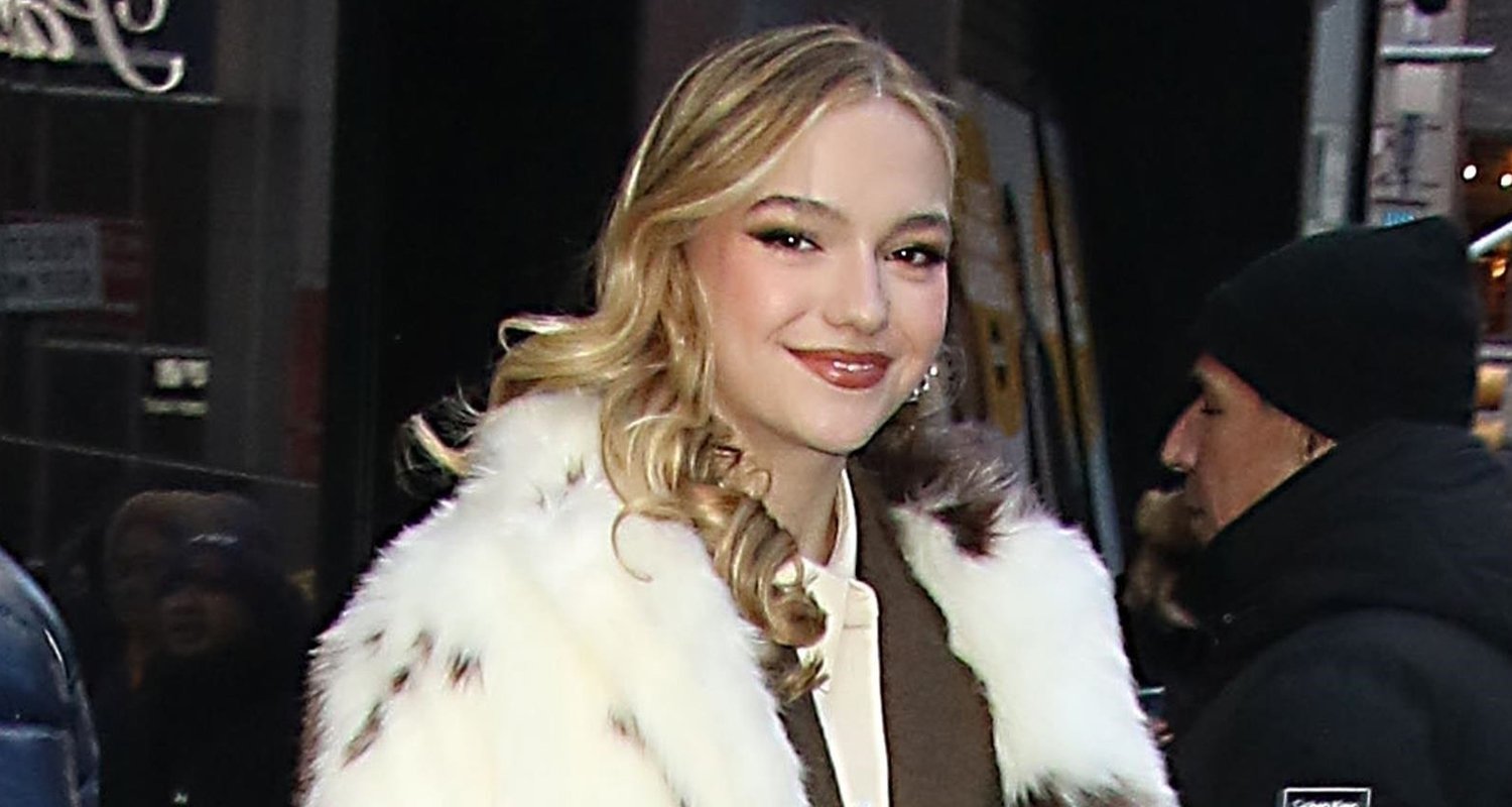 Jayden Bartels Dons Fur Coat While Stepping Out to Promote ‘Goosebumps ...